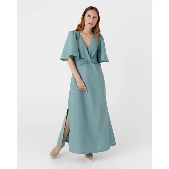 Magic Linen | Dresses | Nwt Magiclinen Agra Linen Maxi Dress | Poshmark